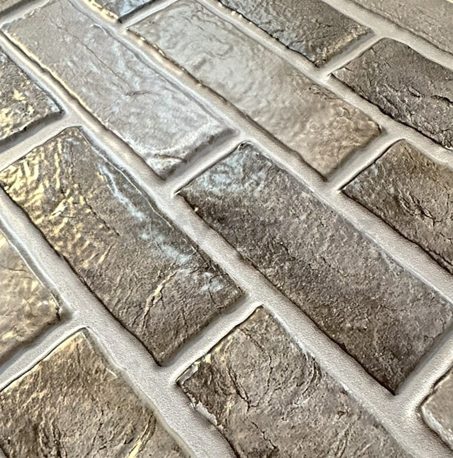 Samolepiace PVC 3D panely tehla sivo-béžová rozmer 60 x 30 cm, | tapety ...